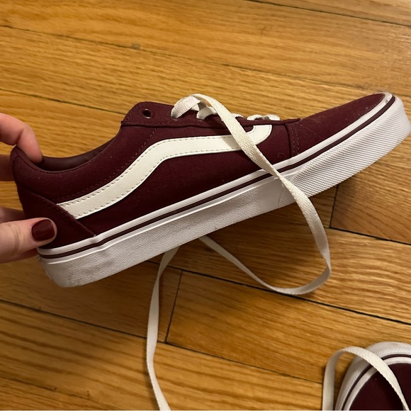 Vans | Shoes | Maroon Vans | Poshmark